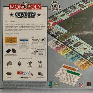 Hasbro | Games | Vintage Monopoly Dallas Cowboys Collectors Edition 206 ...